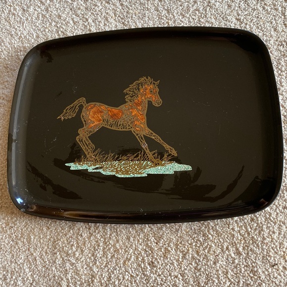 Couroc | Dining | Couroc Giftware Tray With Horse | Poshmark